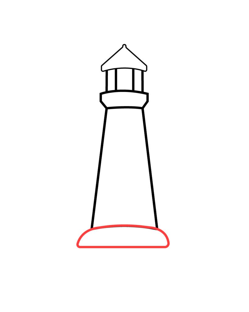 How To Draw Lighthouses In Simple Steps