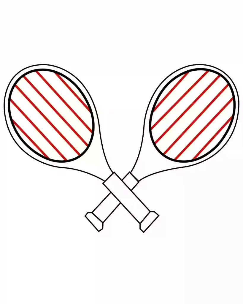 How To Draw Tennis Racket In Simple And Easy Steps