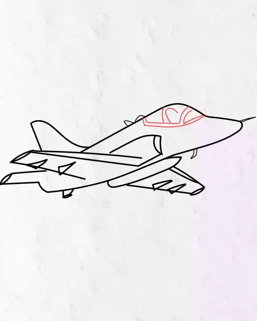 How To Draw Jet In Simple And Easy Steps Guide