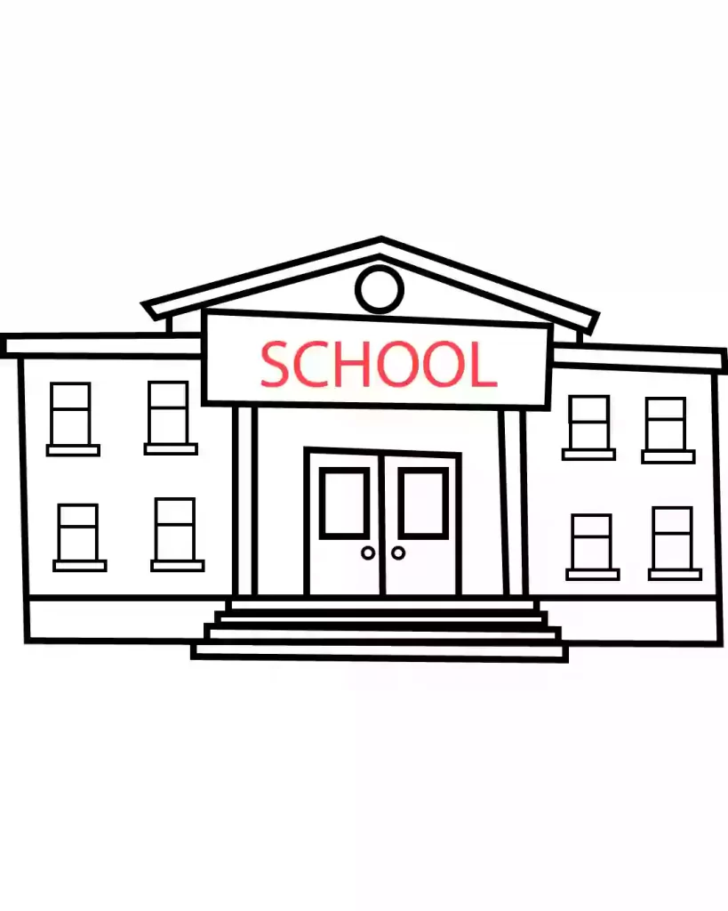 Simple School Sketch