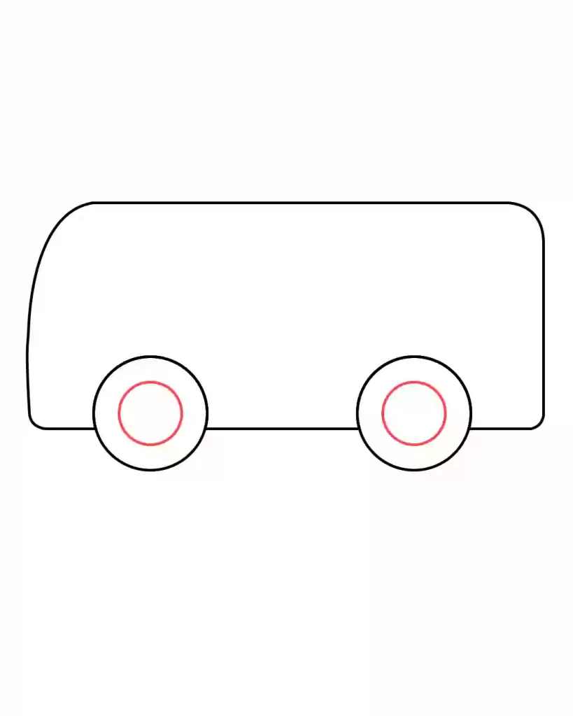 How To Draw A Bus Step By Step For Kids