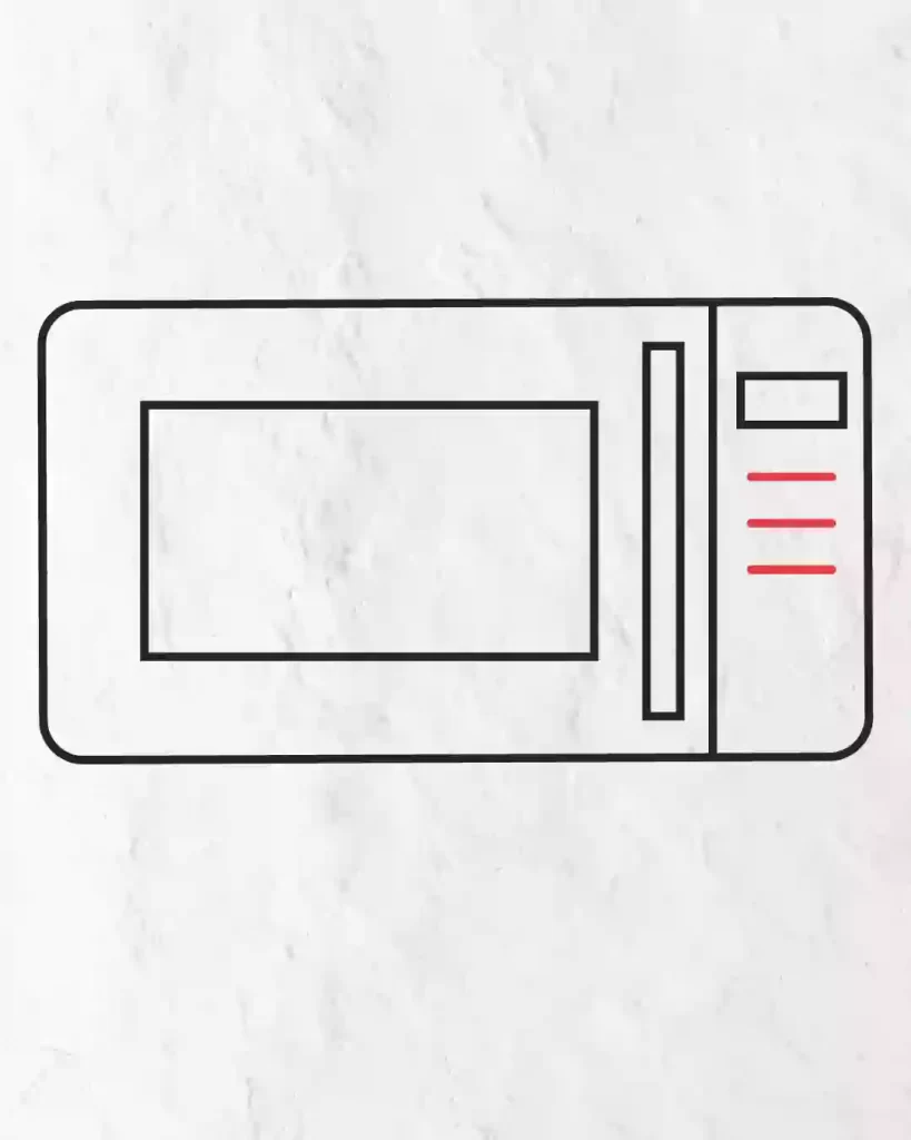 How To Draw Microwave In Simple And Easy Step By Step Guide