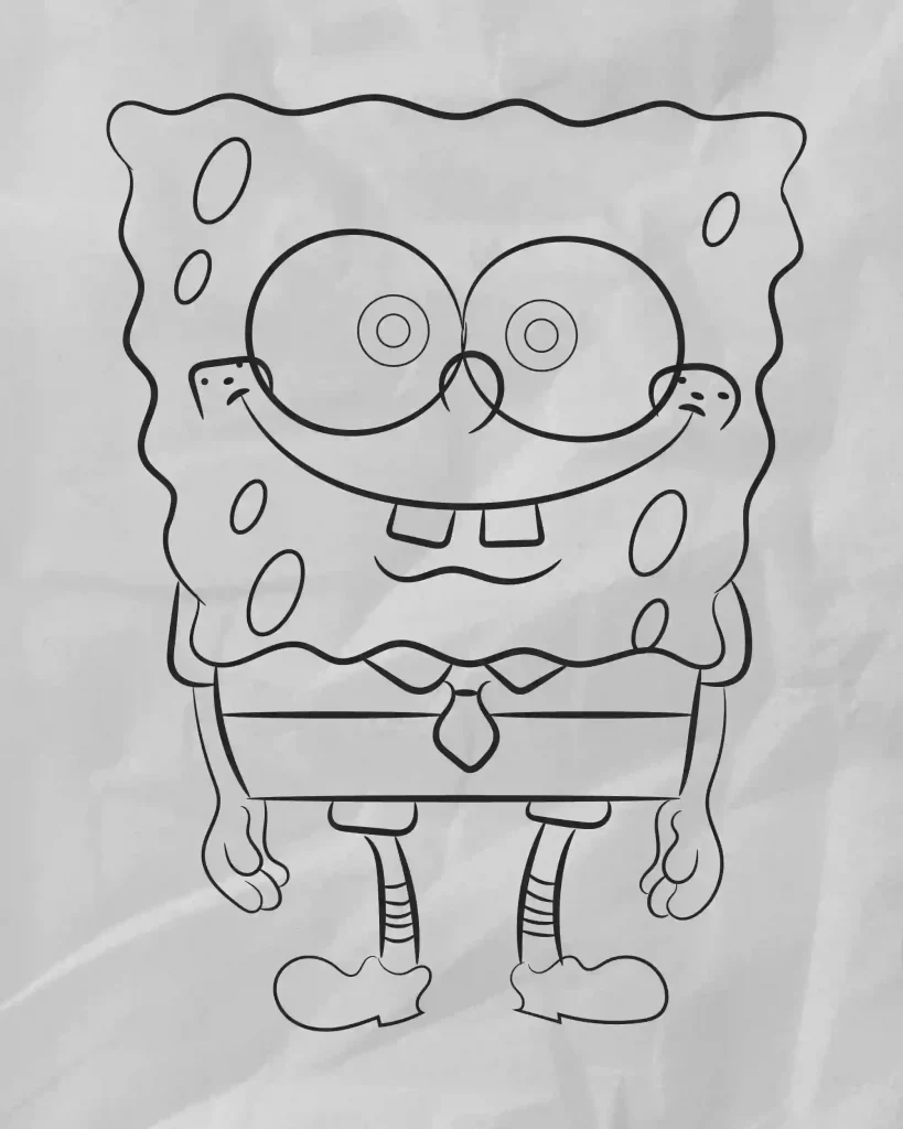 How To Draw Spongebob - Step By Step Guide | Storiespub