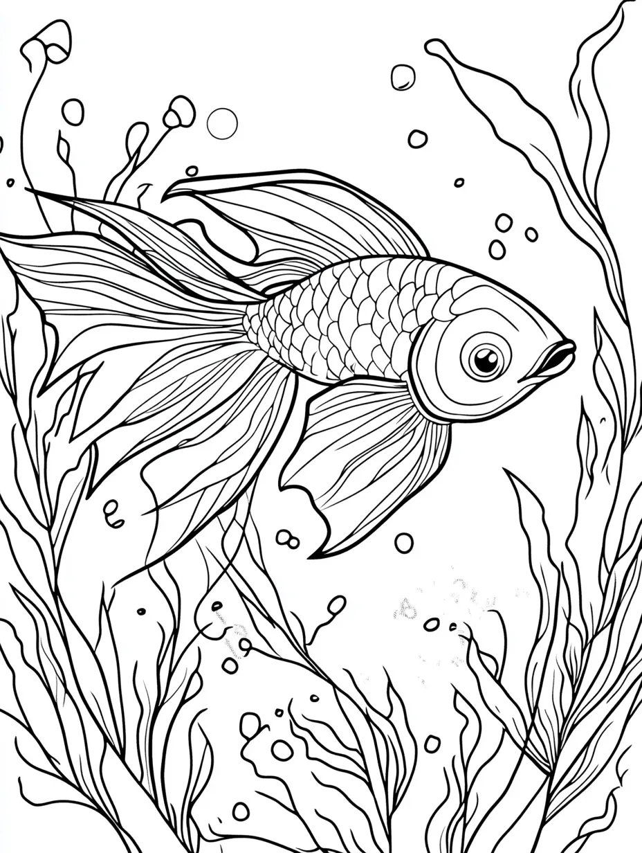 Free Fish Coloring Pages for Kids (2024 Printables) - Storiespub